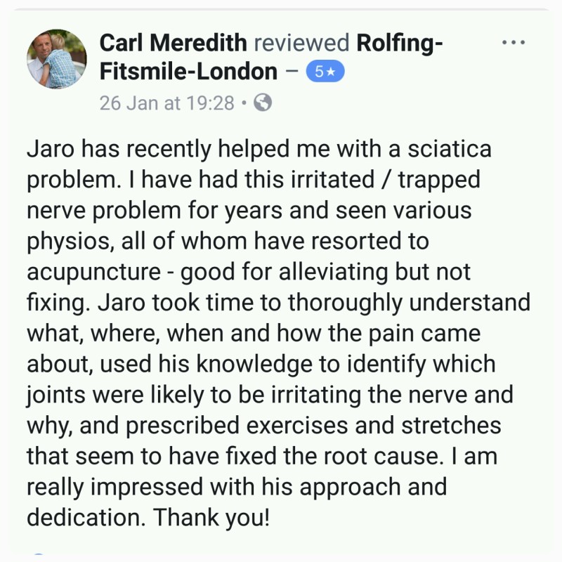 Rolfing, exercises and stretches for sciatica – meet Carl – Rolfing Therapy